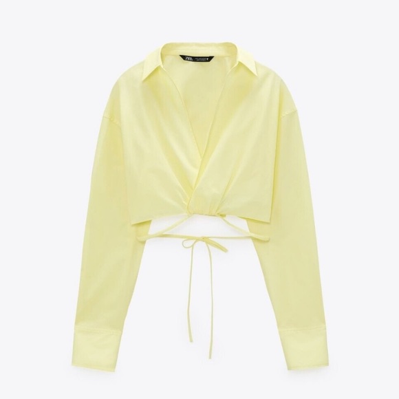 Zara | Tops | Zara Collared Poplin Top | Poshmark
